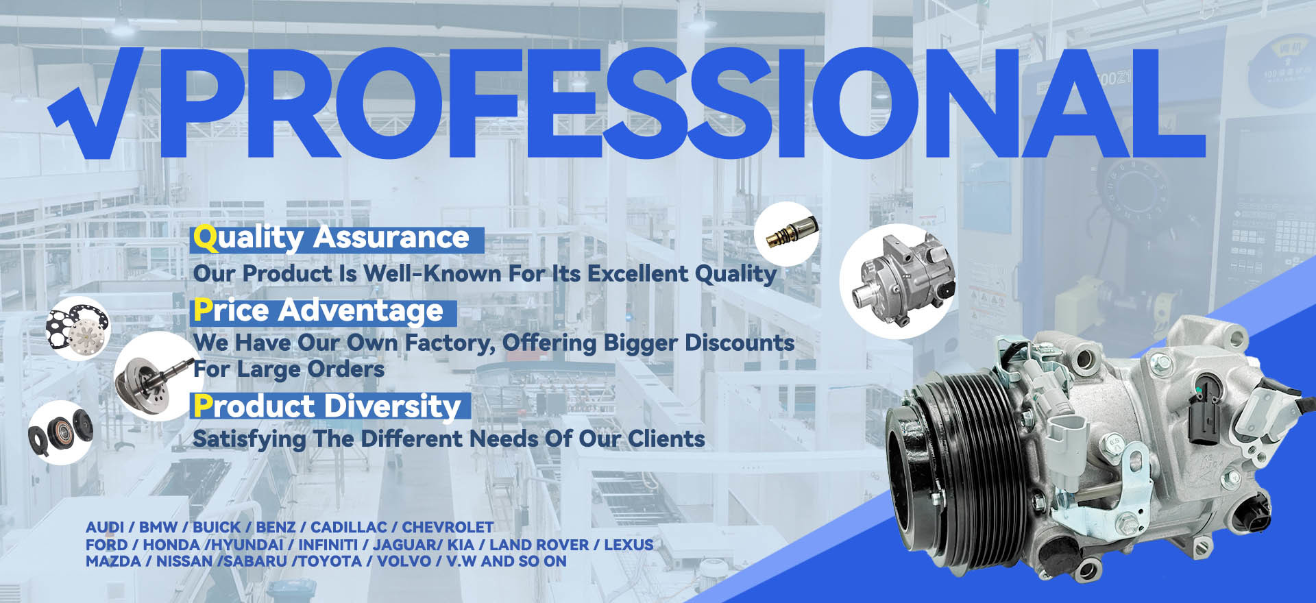 Quality Vehicle AC Compressor & Automotive AC Compressor factory from China